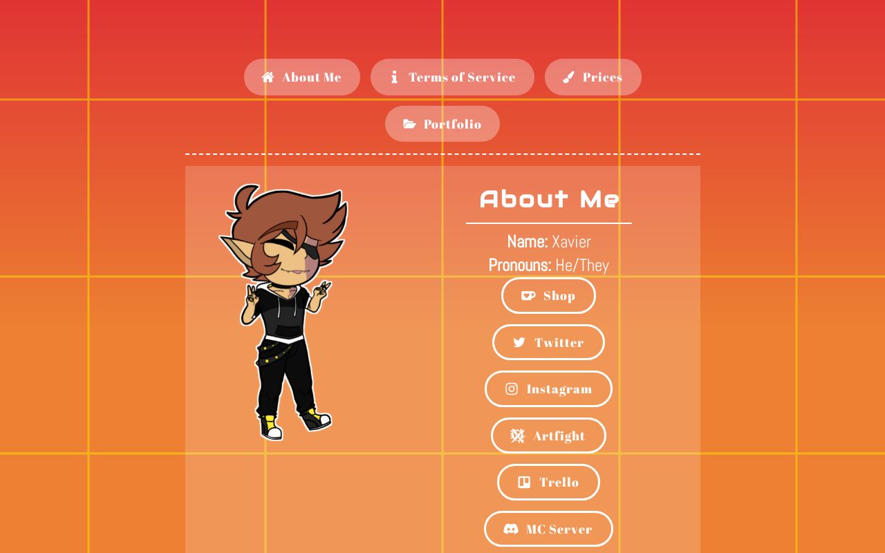 Xavier's Carrd (New)